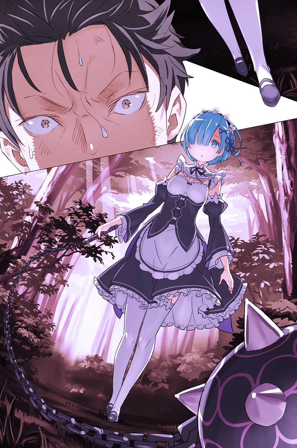 ootsuka shinichirou re:zero kara hajimeru isekai seikatsu natsuki subaru rem (re zero) maid ...